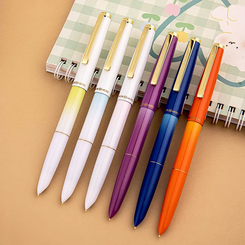 329PLUS-Hero-Pen-Gradient-Color-Pen-Body-Ink-Bag-Ink-Absorbing-Dual ...