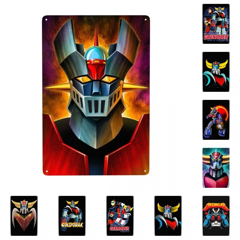 Letrero de Metal Vintage OVNI Robot Mazinger Z, letrero rectangular ...
