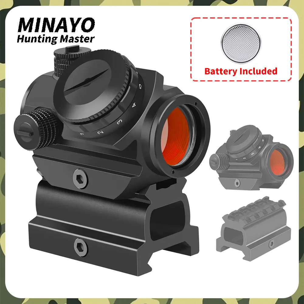 Reflex-Rifle-Compact-Red-Dot-Sight-Scope-with-1-Inch-Riser-Mount ...