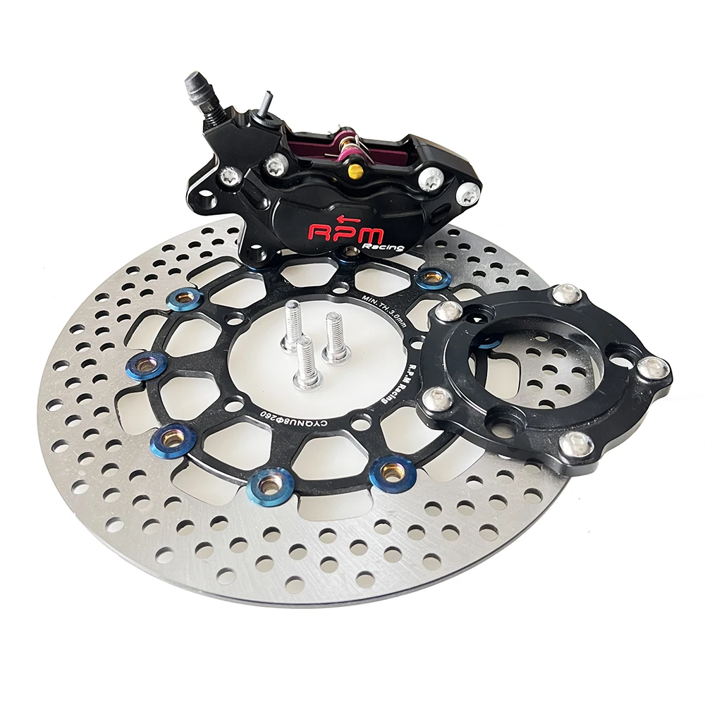 RPM Large Abalone Calipers 220mm / 260mm Brake Disc Set Left and Right ...