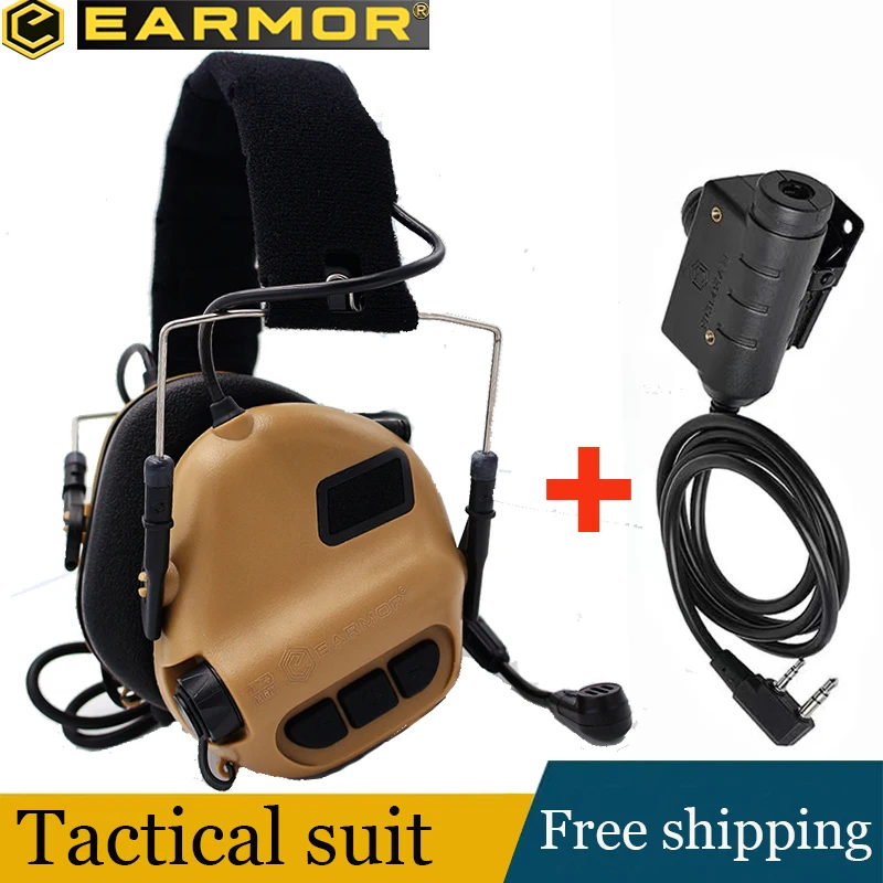 EARMOR-M32-MOD3-Tactical-Headset-M51-PTT-Adapter-Set-Suitable-for ...