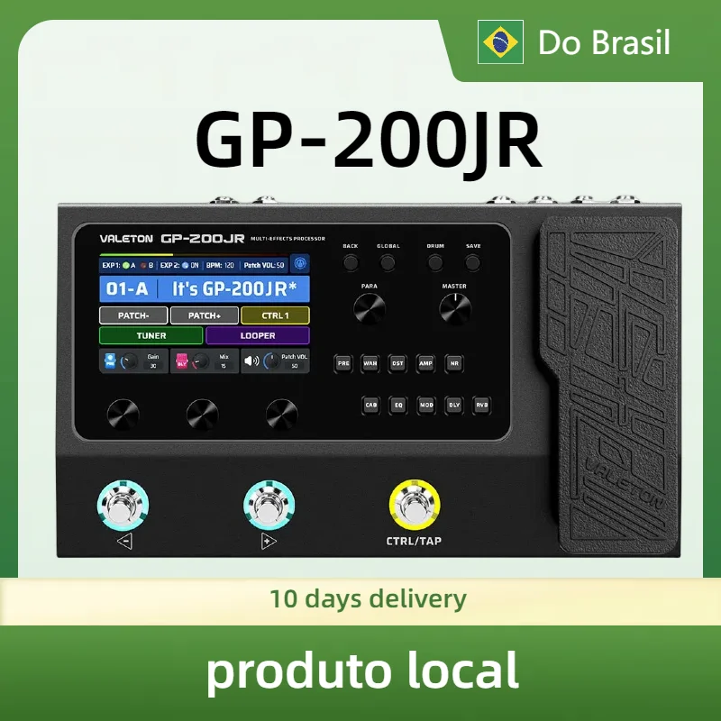 Valeton-GP-200JR-Guitarra-Baixo-Amplificador-Processador-Multi-Efeitos ...