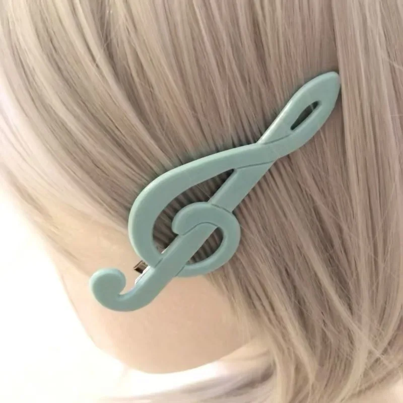 Korean Vintage Music Note Hair Clip Y2K Duckbill Alligator Clip for ...