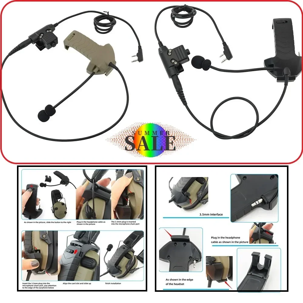 Walkers Ear Protection Walker's Razor Mic/PTT Kit - Converts Earmuffs ...