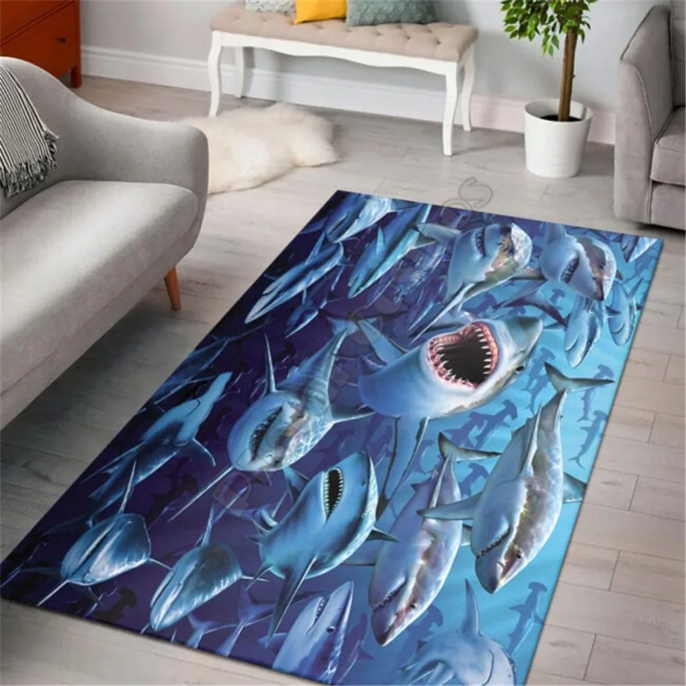 Love-Shark-Rectangle-Rug-3D-All-Over-Printed-Non-slip-Mat-Dining-Room ...