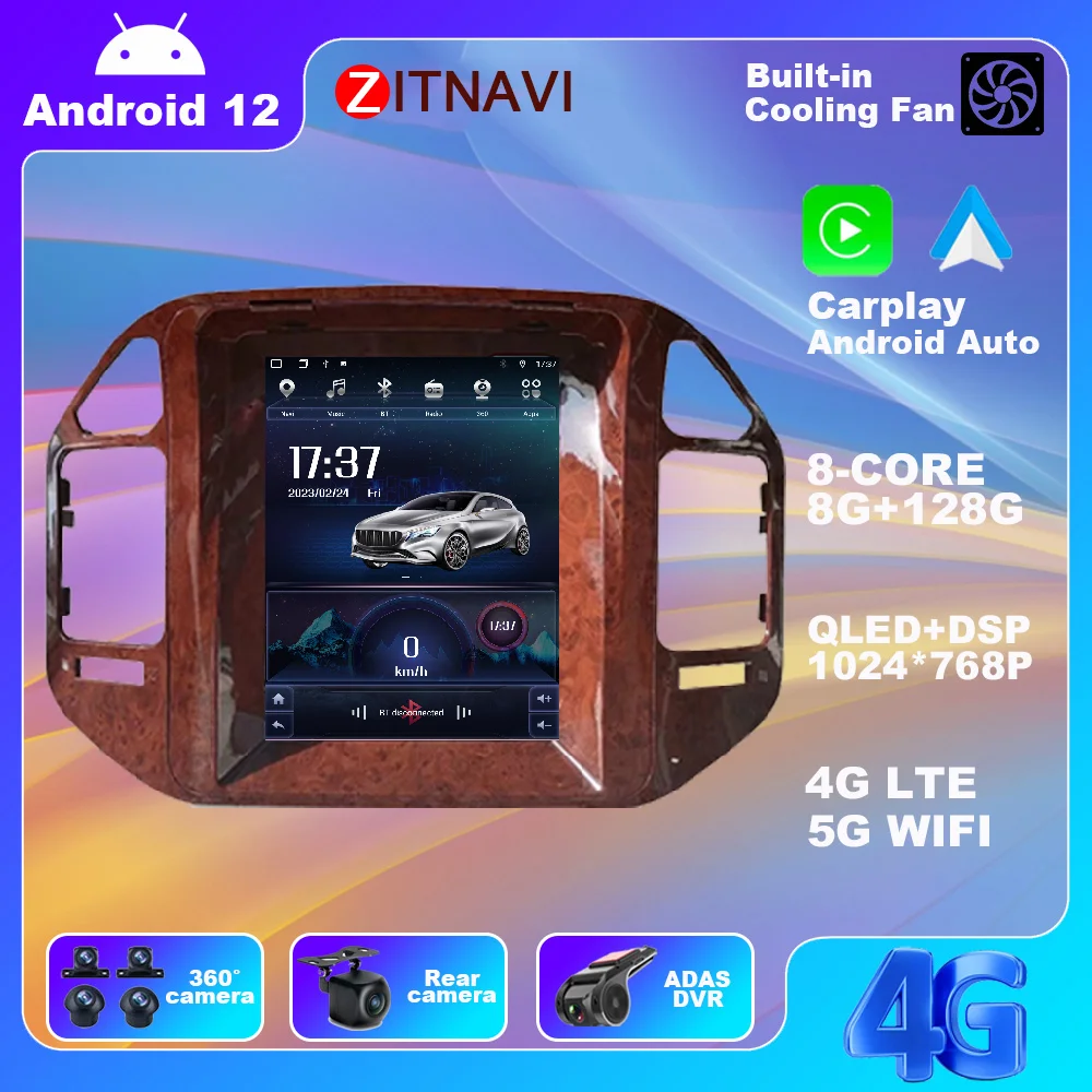 9.7 Inch Android 12 For Mitsubishi Pajero V60 V68 V73 2008 Car Radio RDS Multimedia Wireless ...