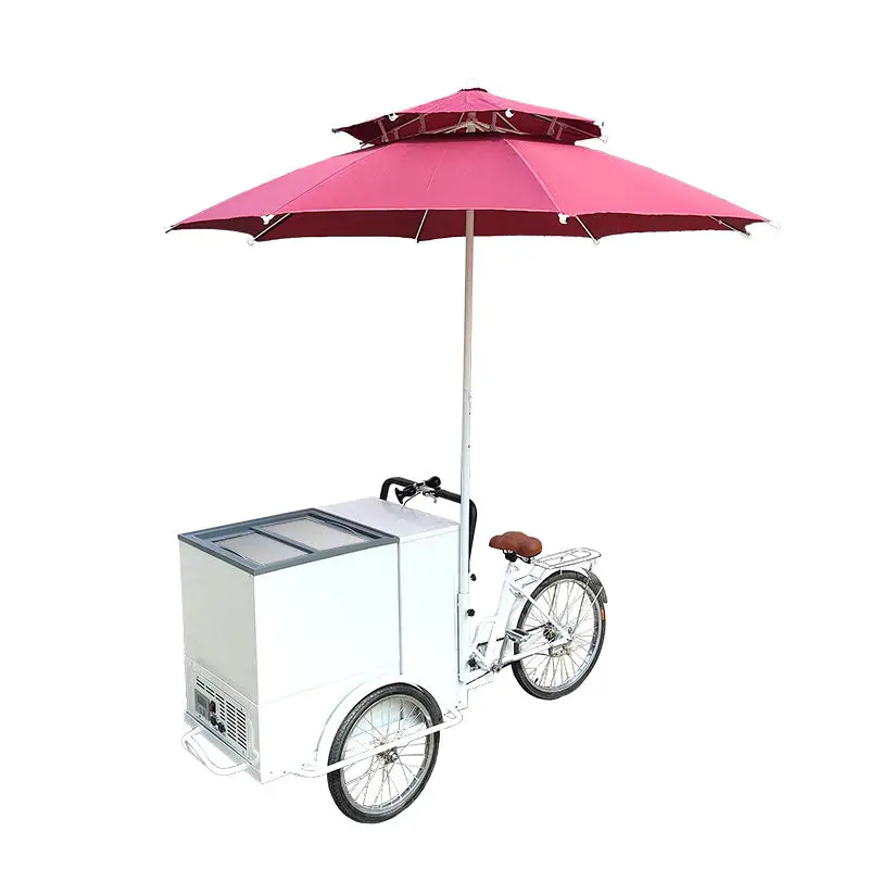 3-Rad-elektrische-Dreirad-Eis-Fahrrad-Stra-e-mobile-Eis-wagen-mit ...