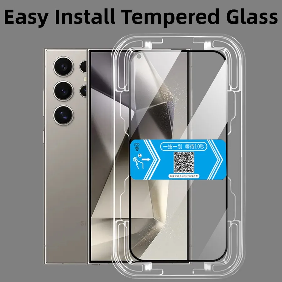 Premium-Tempered-Glass-For-Samsung-Galaxy-S24-Ultra-S24-S23-Plus-Easy ...
