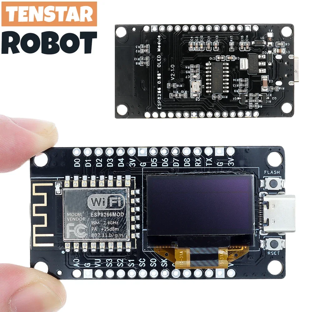 NodeMCU-ESP8266-V3-Development-Board-With-0-96-Inch-OLED-Display-CH340 ...