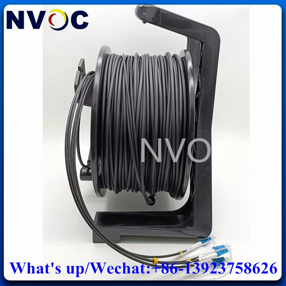200M-Armored-LC-4C-Single-Mode-4Strands-SM-Outdoor-FTTA-4Core-Black ...