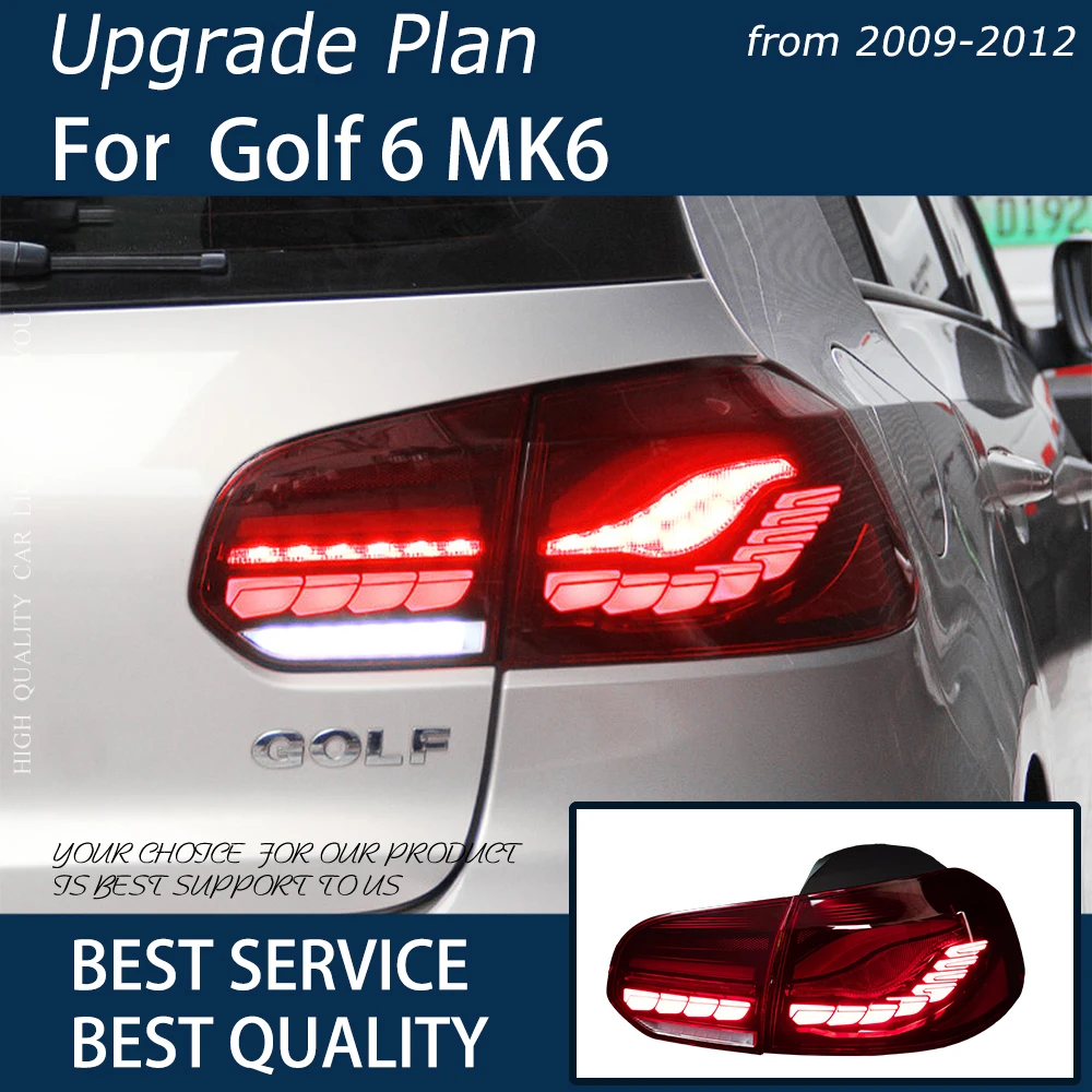 Car-Lights-For-Golf-6-2009-2012-R20-Golf6-MK6-LED-Auto-Taillights ...