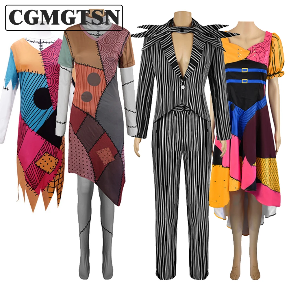CGMGTSN-The-Nightmare-Before-Christmas-Sally-Cosplay-Costume-Women ...