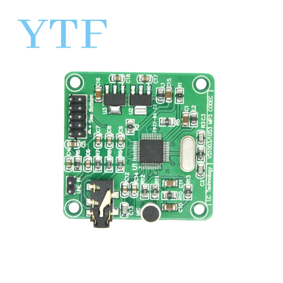 VS1003B-VS1053-MP3-Decoding-Module-Microphone-Head-STM32 ...