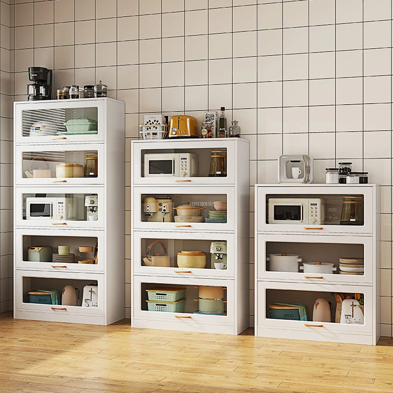 Simple Multi-layer Kitchen Cabinets Modern Wall Sideboard Kitchen ...