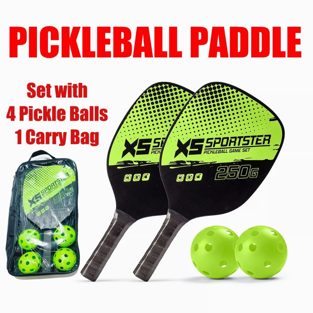 Pickleball Paddles Carbon Fiber Lightweight Pickleball Set With ...