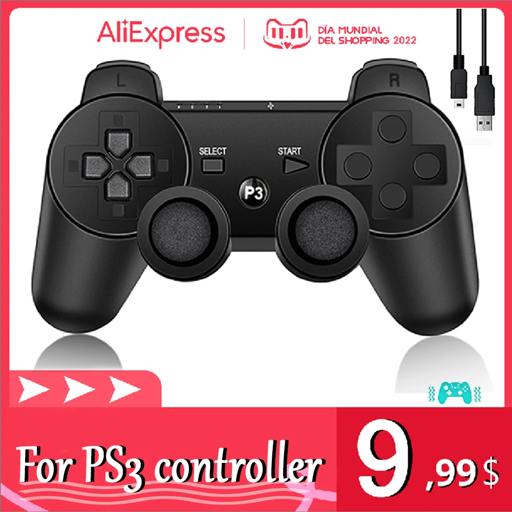 Battool mando inalámbrico para PS3, mando para PS3, Joystick, USB, PC ...