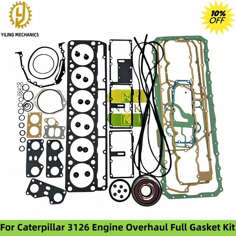 For CAT 3126 Engine Overhaul Full Gasket Kit|Incl.Head Gasket,Oil Pan ...