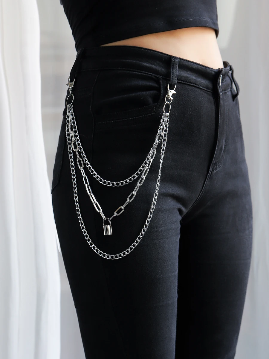 Lock-Pendant-Pants-Chain-for-Men-Women-Trousers-Pocket-Key-Chains ...