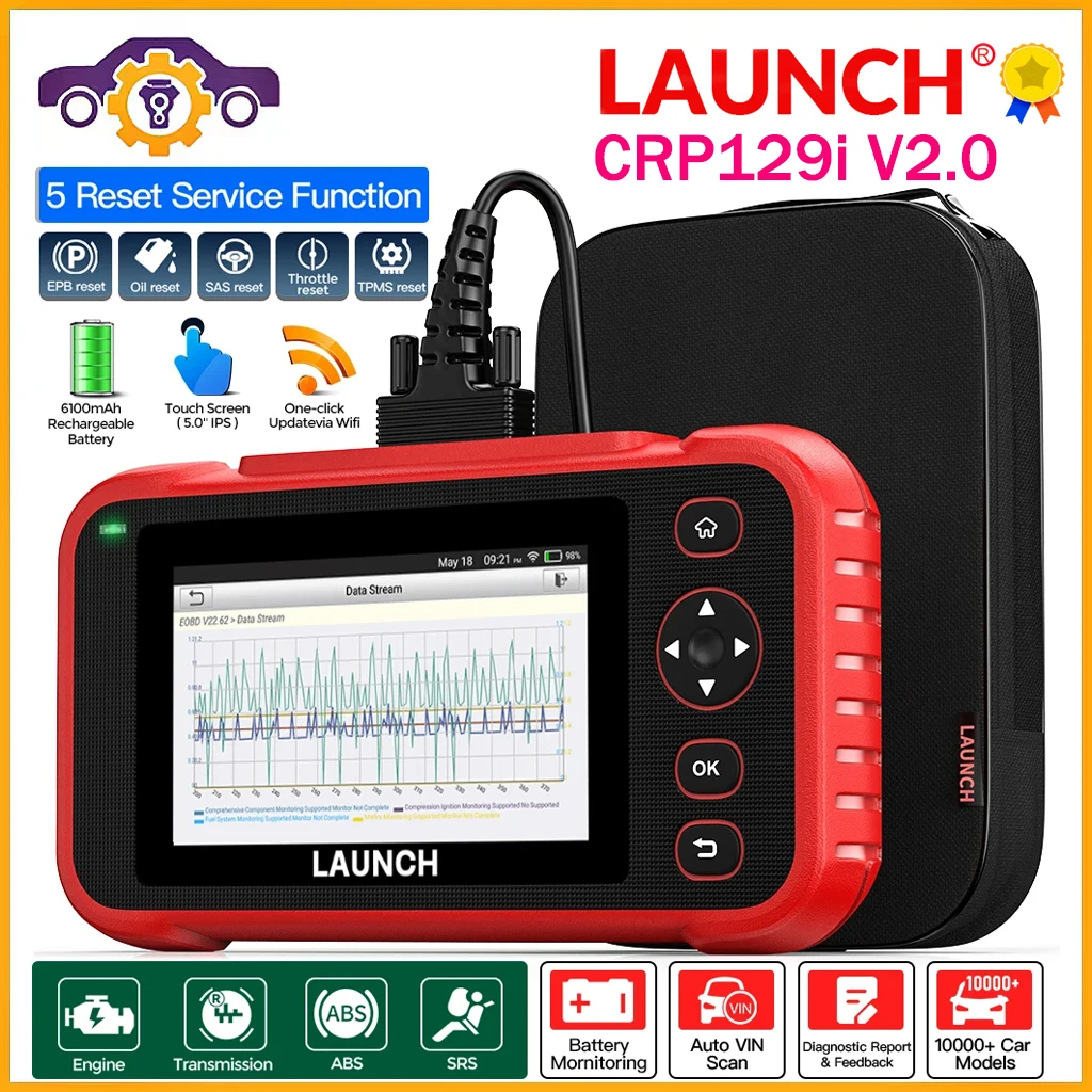 2024-LAUNCH-CRP129i-V2-0-OBD2-Scanner-for-Garage-Battery-Tester-Car ...