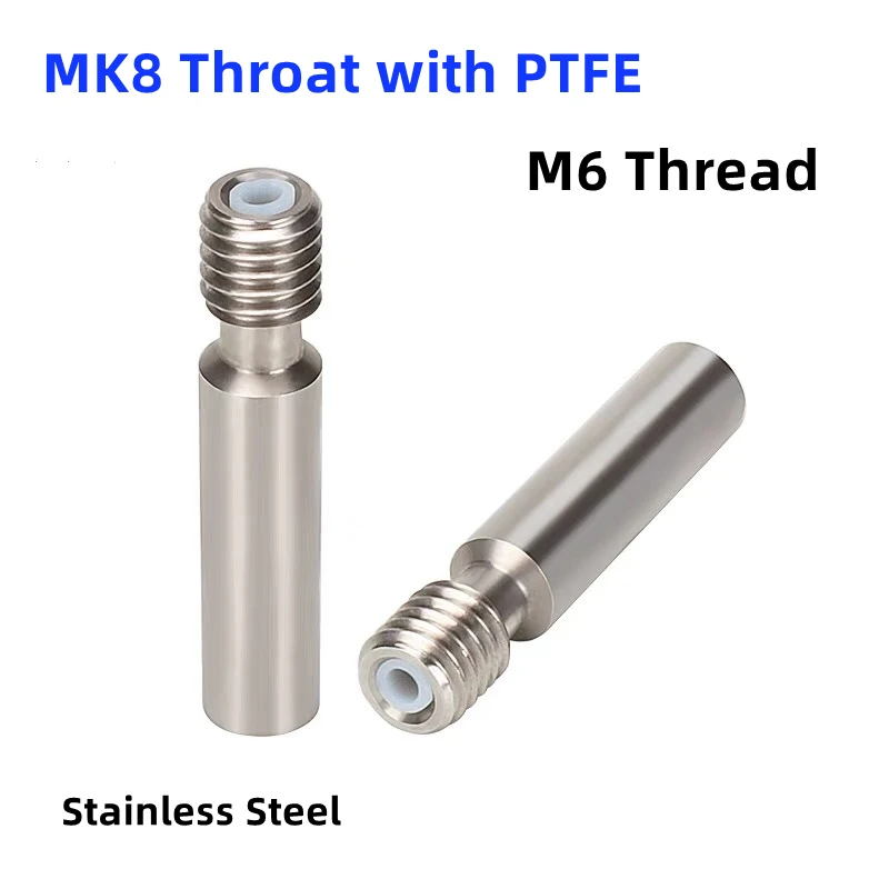 3D Printer Titanium MK8 1.75mm V6 Heat Break All Metal Thermal Barrel ...