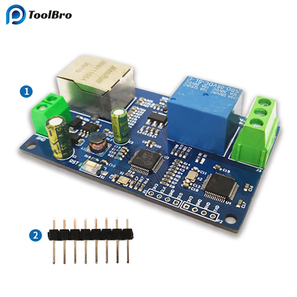 Modbus RTU módulo de relé de red única, dispositivo de 32 bits, MCU, STM32F103C6T6, Protocolo ...