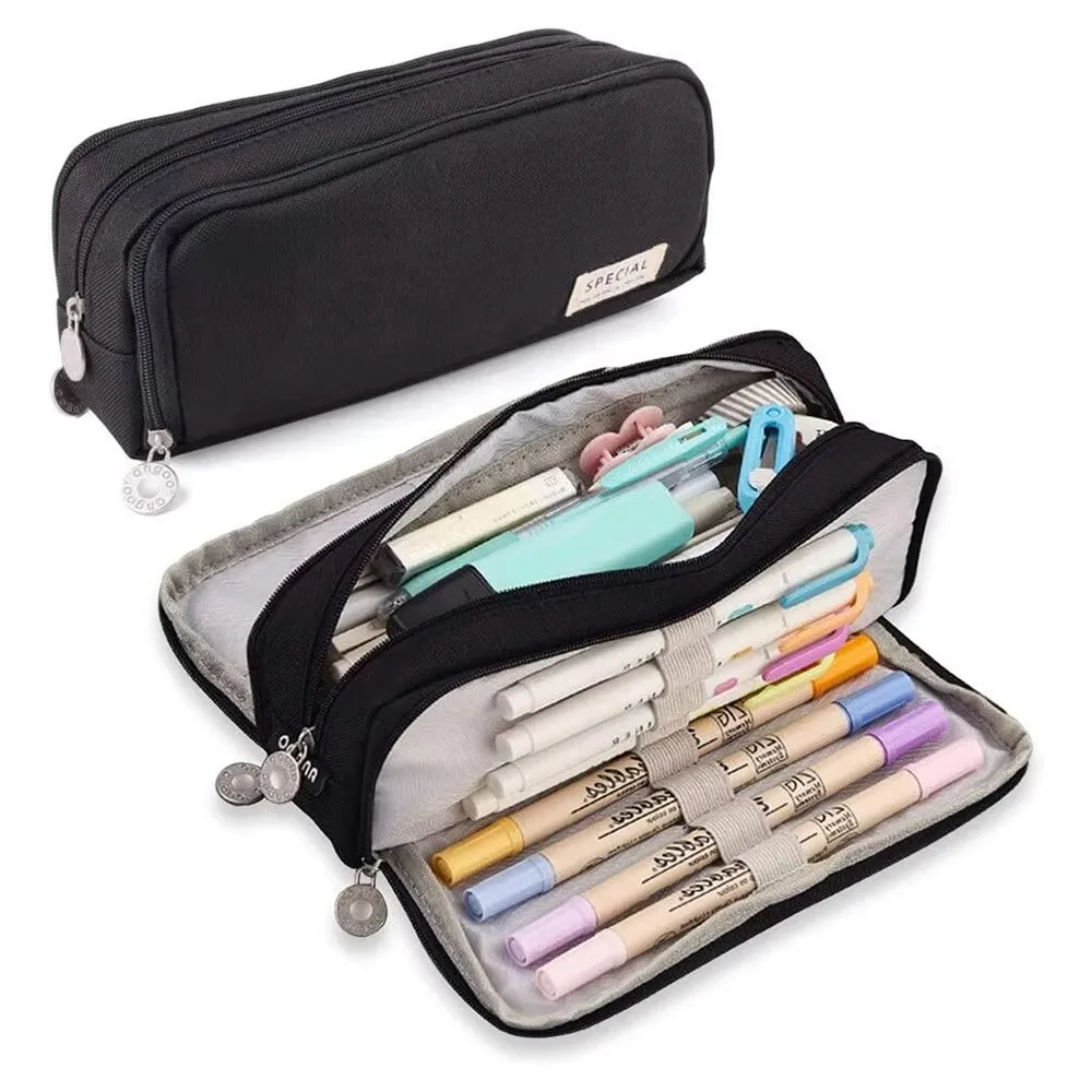 3/4 Compartment Pencil Case Multilayers Large Capacity School Student ...