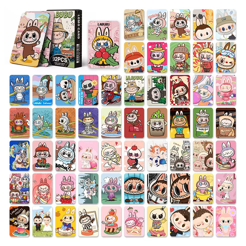 92pcs-Lomo-cards-Cartoon-photo-card-biglietti-di-auguri-LABUBU-carte-da ...