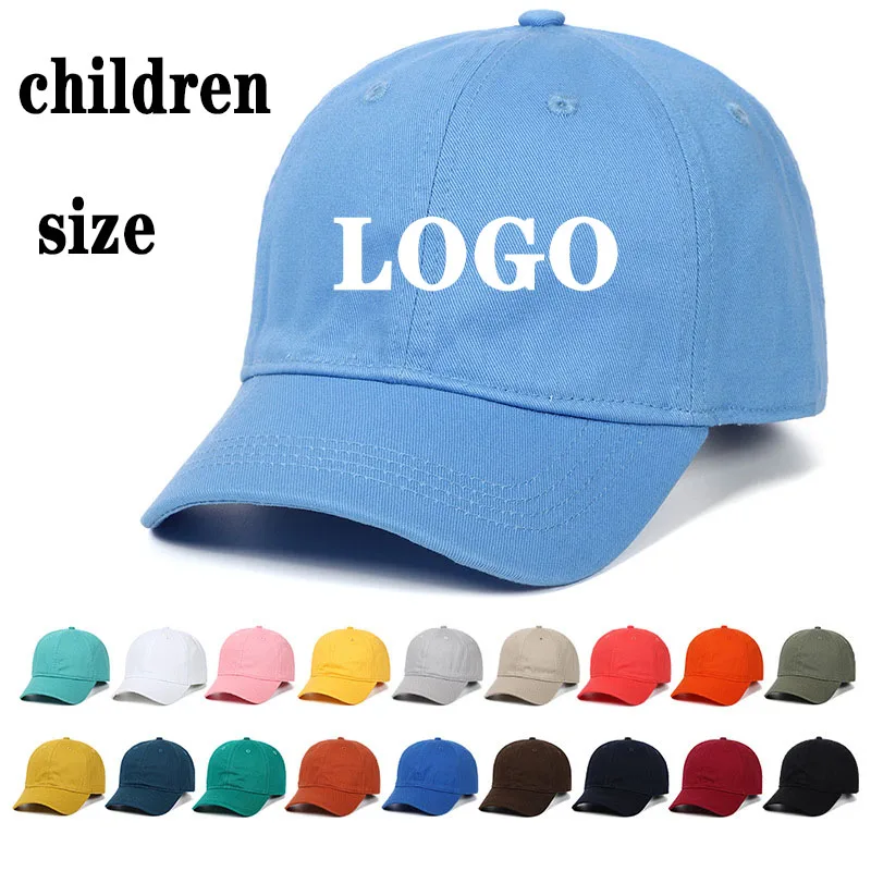 Custom LOGO Solid Color Blank Children Baseball Cap Four Seasons Cute ...