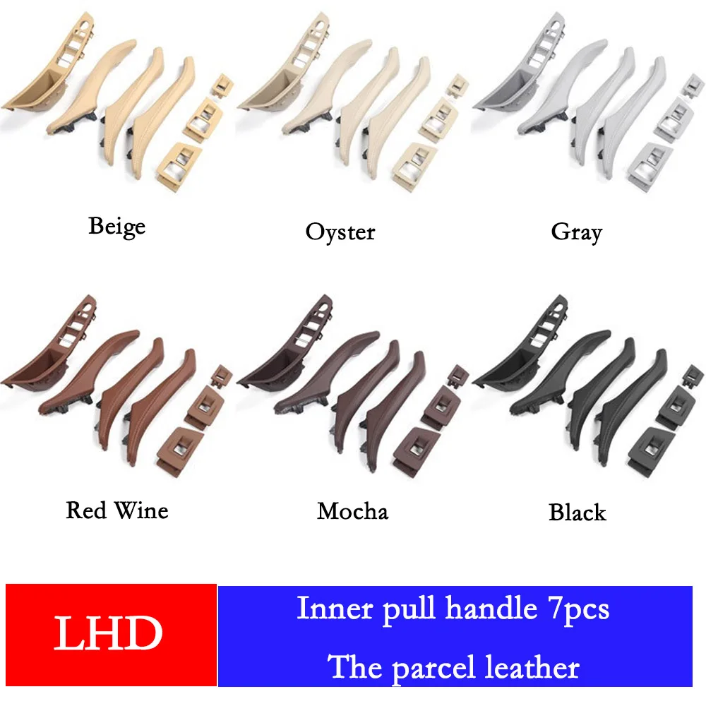 LHD Left Hand Drive Carbon Fiber Look Interior Inner Door Pull Handle ...