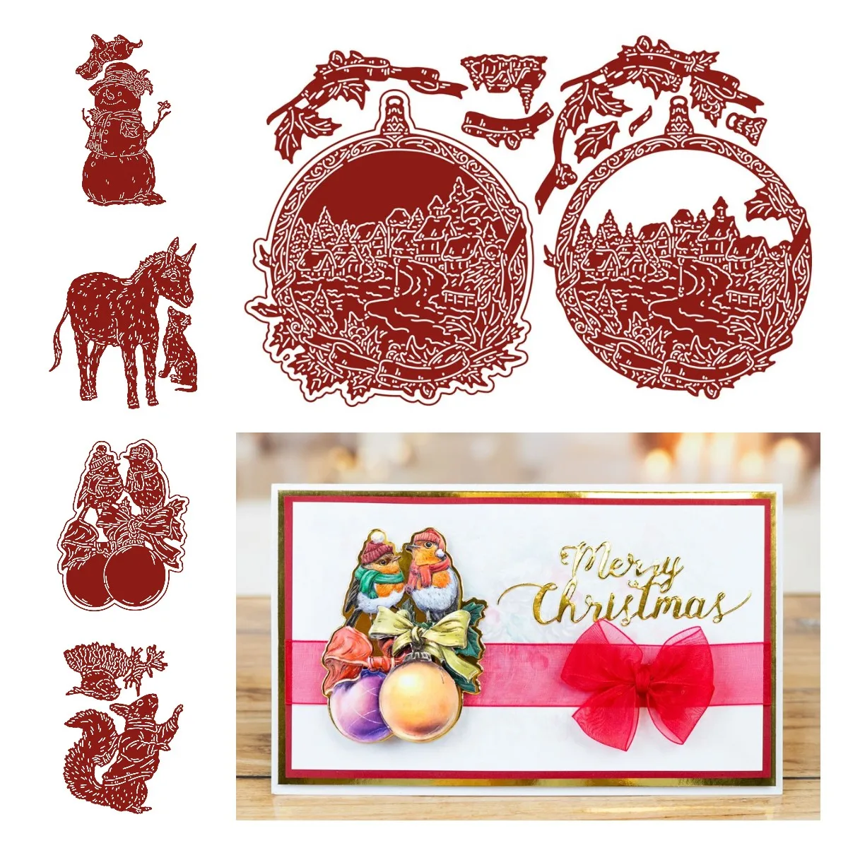 New-Craft-Dies-Two-Red-Robins-Chilly-Frostine-Die-Set-Scrapbooking-DIY ...