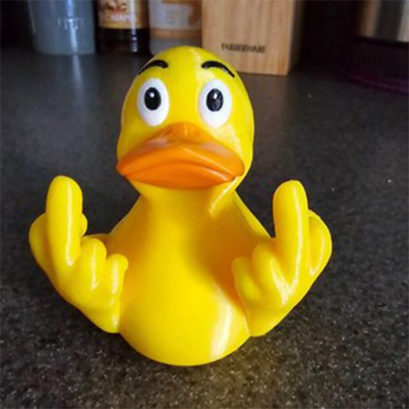 Middle-Finger-Duck-Rubber-Ducks-Finger-Trump-Bidem-With-Us-Flag-Pattern ...
