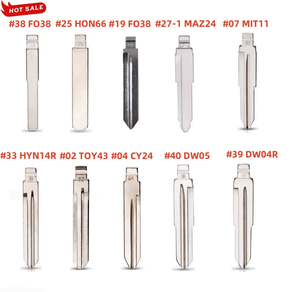 15 pieces USA hot-selling remote keys blade TOY43 FO38 HON66 MIT11 CY24 ...