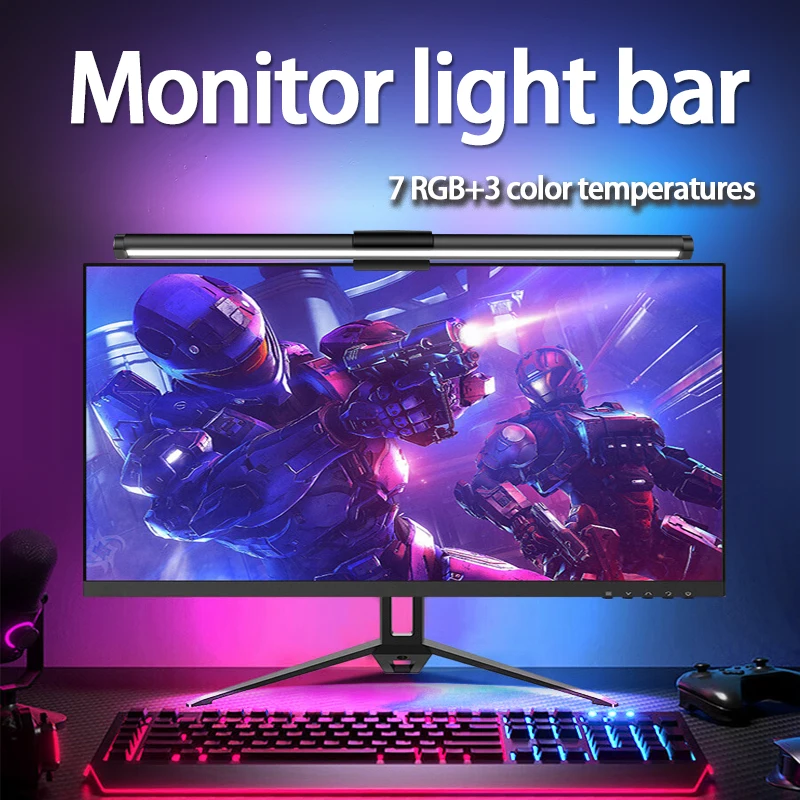 RGB-Monitor-Light-Bar-LED-Desk-Lamp-Dimmable-Computer-Screen-Light-PC ...