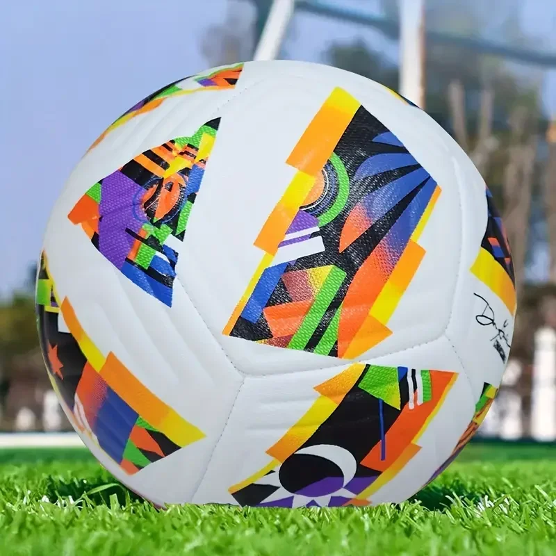 Soccer Balls Standard Size 5 Machine-Stitched Ball PU Material Sports ...
