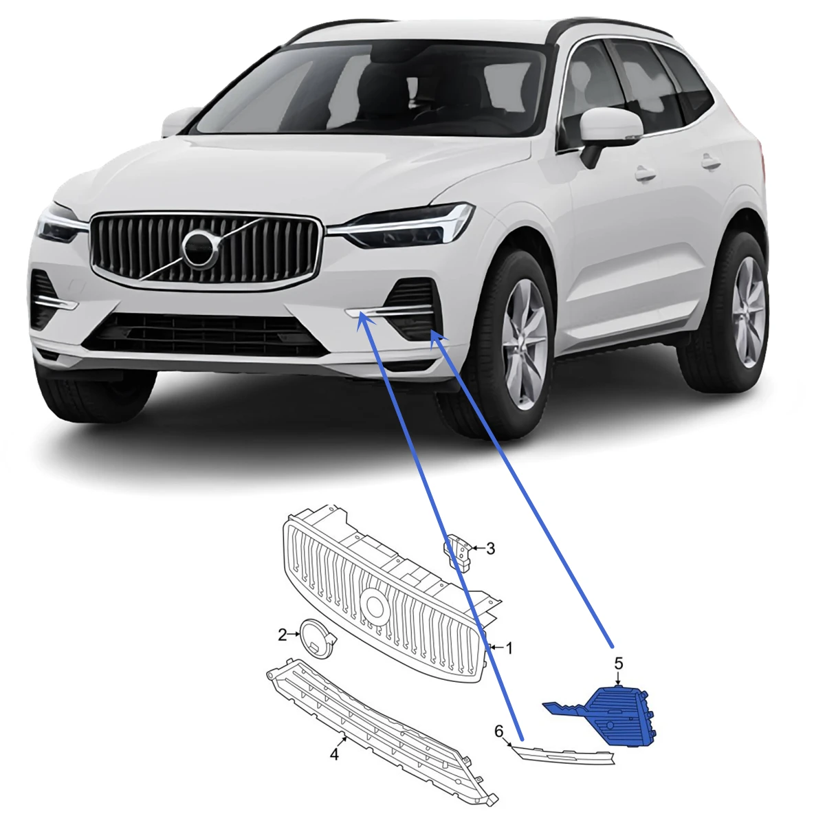 VOSDA-High-Quanity-32234952-53-32234946-47-For-VOLVO-XC60-2022-Front ...