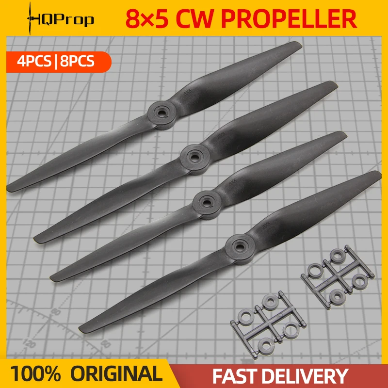 4-8PCS-HQProp-Thin-Electric-Prop-8X5-8050-CW-Propeller-2-Blade-8inch ...