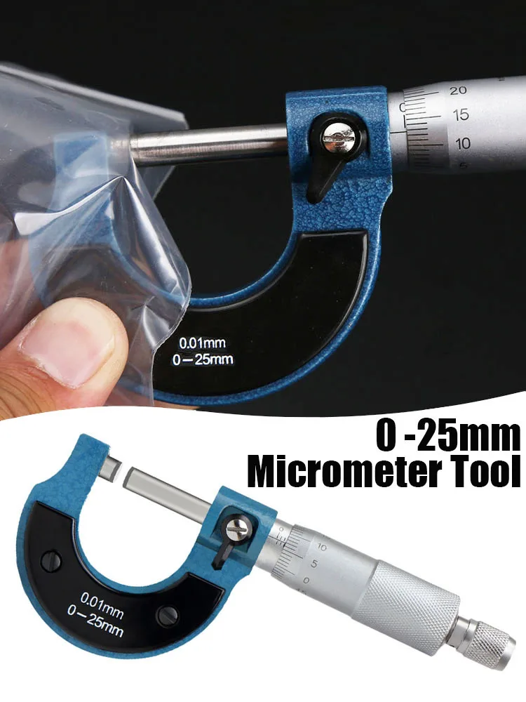 0-25mm-Micrometer-Tool-Outside-Micrometer-0-01mm-Precise-Gauge ...
