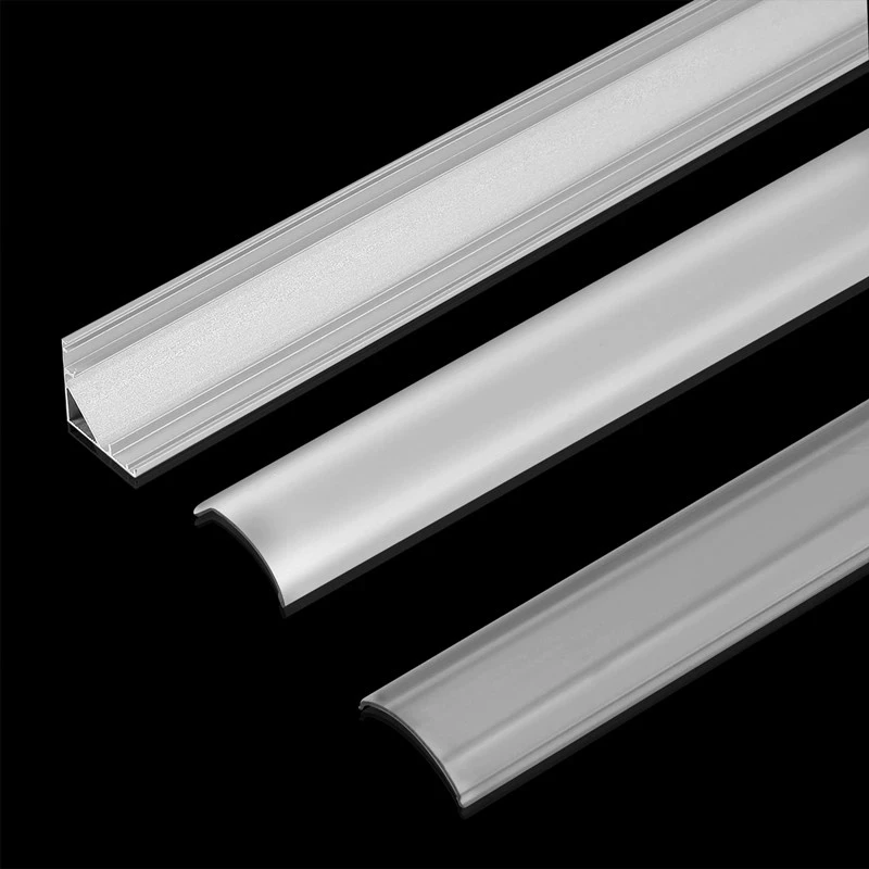1-26pcs V-Style Aluminum LED Strip Light Cover 0.5m per Piece Recessed ...
