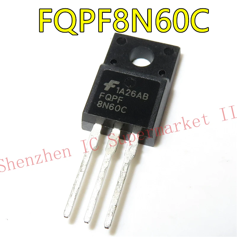 Transistor-MOS-FET-FQPF8N60C-8N60C-8N60-TO-220-TO220-novo-original-1pc ...