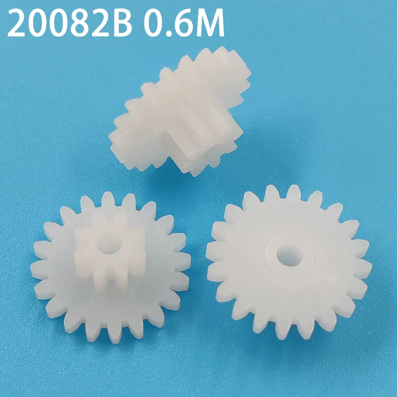 20082B 0.6M Plastic Double Gear 20T 13mm +8 Teeth 6mm Dual Pinion DIY ...
