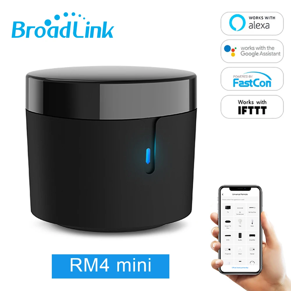 BroadLink-RM4-Mini-Smart-Controller-Universal-Remote-Control-IR-Wifi-HTS2-Temperature-Humidity ...