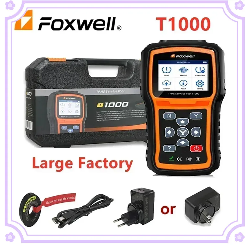 Foxwell-T1000-TPMS-Tool-TPMS-Sensors-Programming-Activate-Check-RF-Key ...