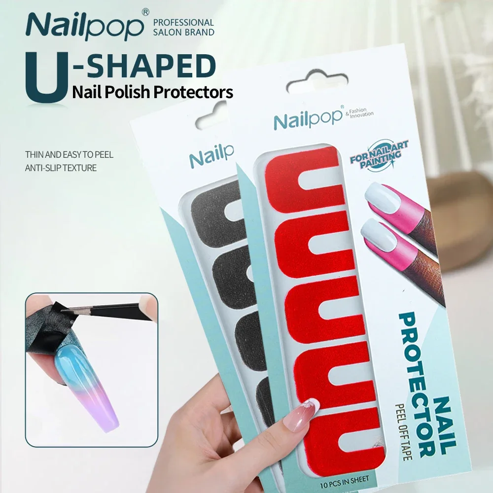 Nailpop-5pcs-U-shape-Nail-Polish-Protector-Stickers-Spill-proof-Paint ...