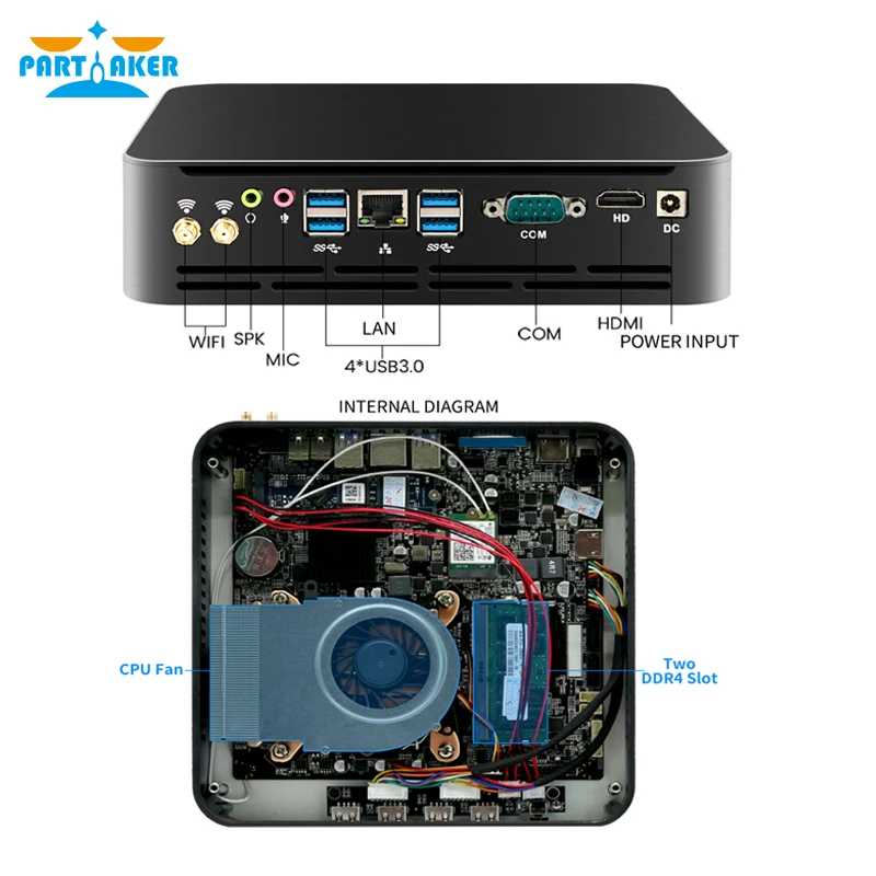 Partaker Gaming Mini PC: Intel Core i7/i5/i3 – Assorted Produce