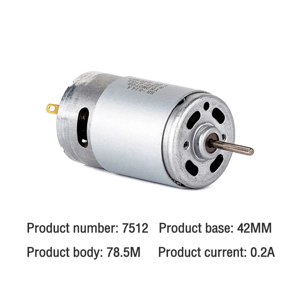 7512 high-voltage Motor 220V 12000RPM High Speed High Torque DC ...
