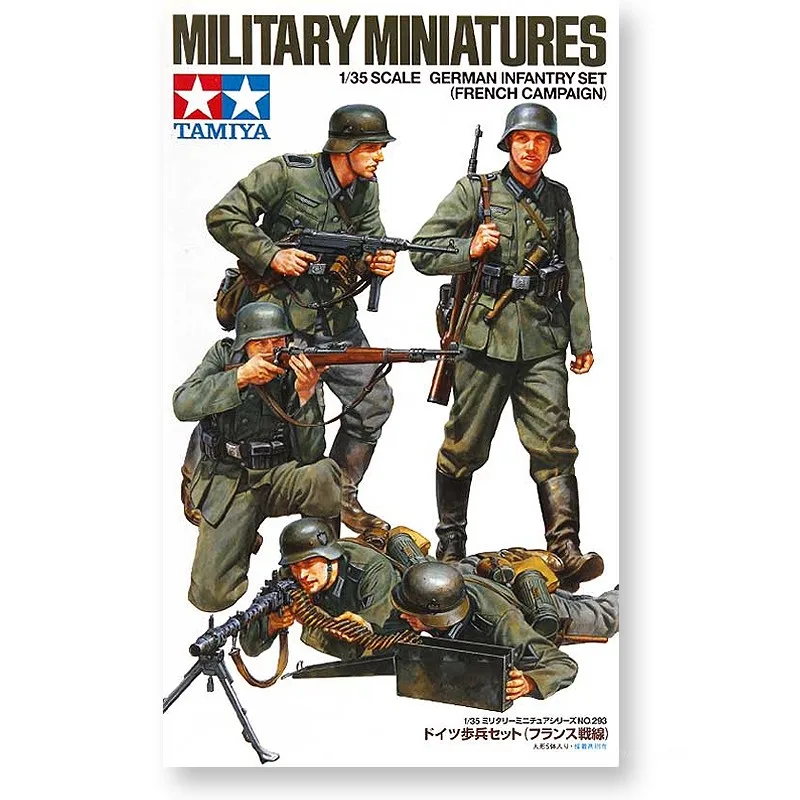 Tamiya 35293 Plastic Model 1/35 Scale German Infantry Model Of 5 ...