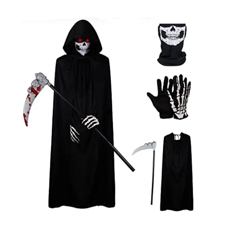 Fantasia-Cosplay-de-Halloween-para-crian-as-e-adultos-esqueleto-dur-vel ...