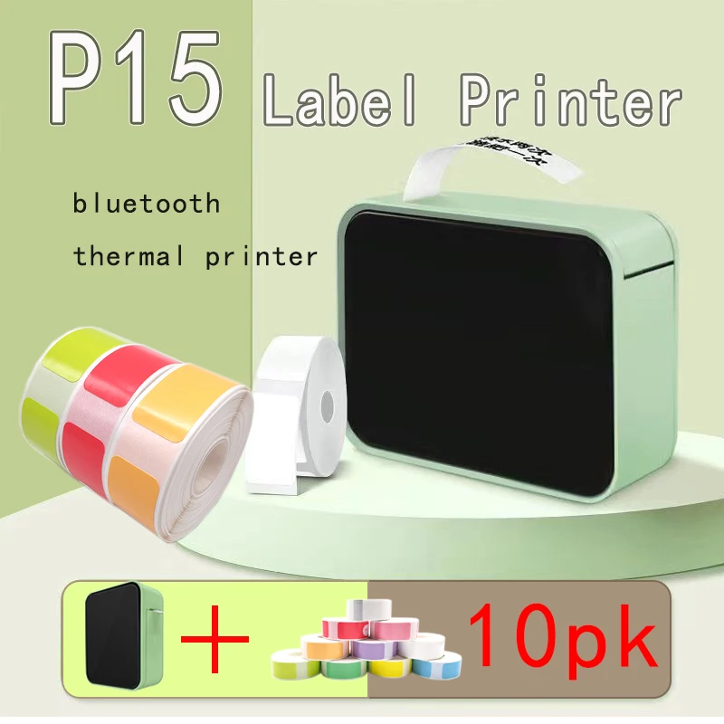 P15-MiniLabel-Printer-Portable-Wireless-Bluetooth-Labeling-Machine-similar-as-D110-Handheld ...