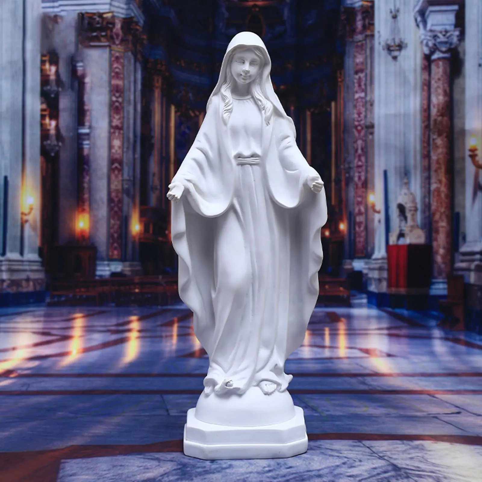 Catholique-Sainte-Vierge-Marie-Statue-Artisanat-en-R-sine-Ornement ...