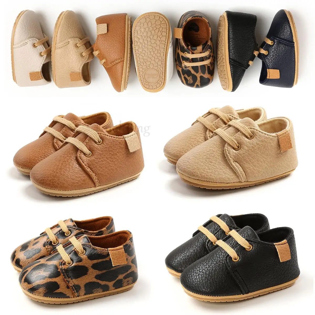 Chaussures en cuir à rayures classiques pour bébé, souliers pour enfant ...